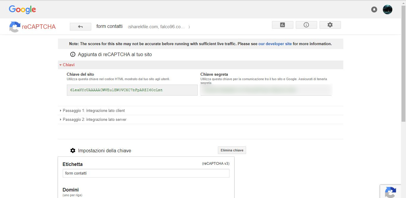 Come installare recaptcha v3 su Contact Form 7 - Falco96